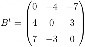¿Qué es una matriz Antisimétrica? (ejemplos, propiedades,...)